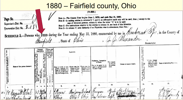 Climbing My Family Tree: Ancestors in 19th Century Mortality Schedules