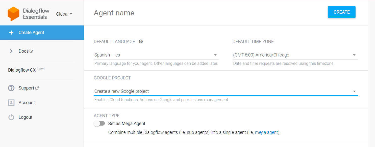 Google DialogFlow como hacer un chatbot
