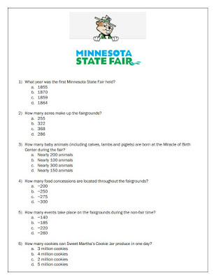 Free Printable MN State Fair Games - RKO Ideas Galore by Karen