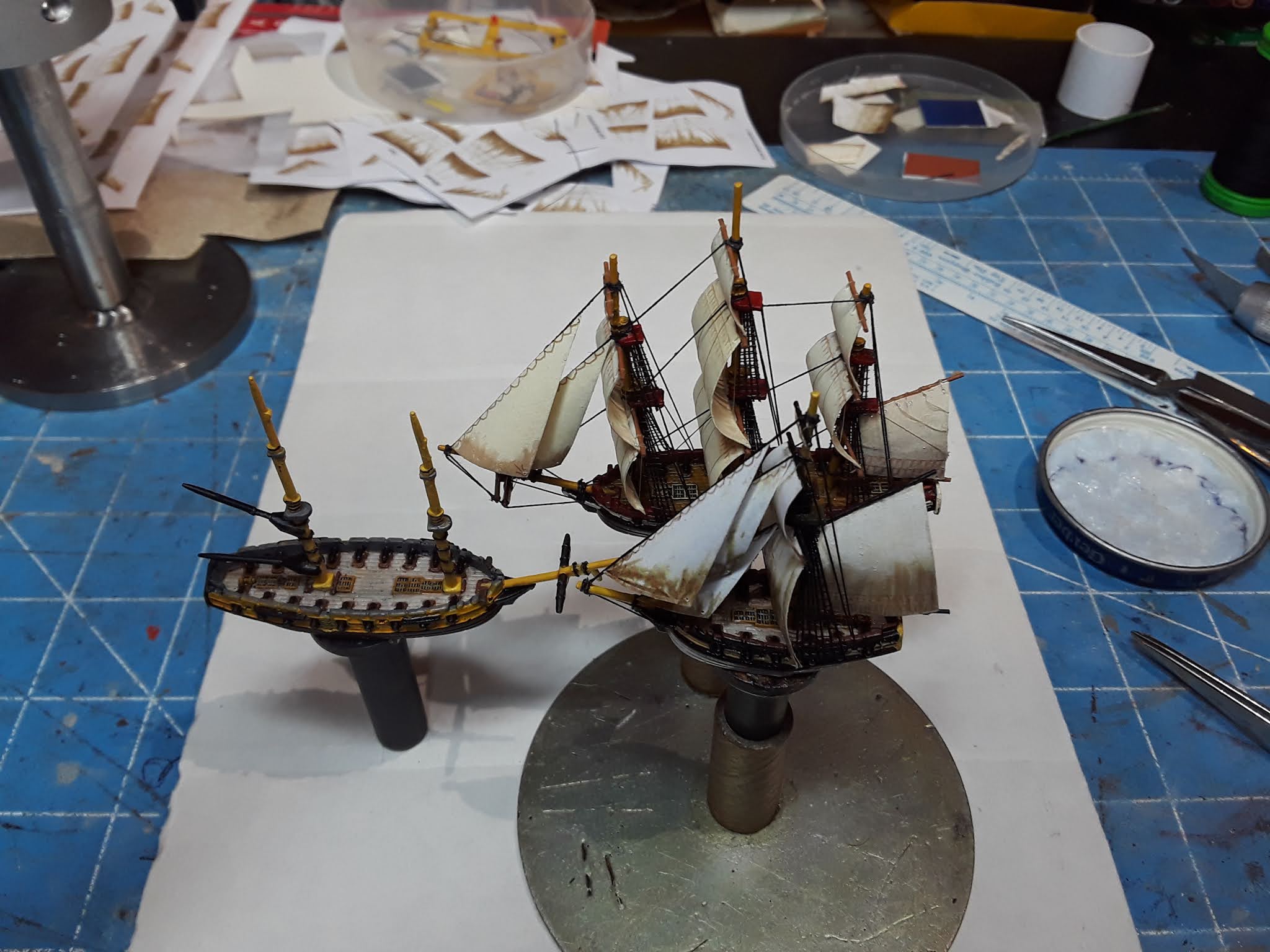 A Miniatures Hobby Room: Black Seas Brig Bash