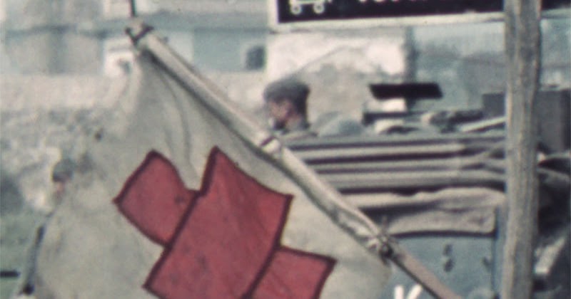 World War II in Color: Interesting Red Cross Flag