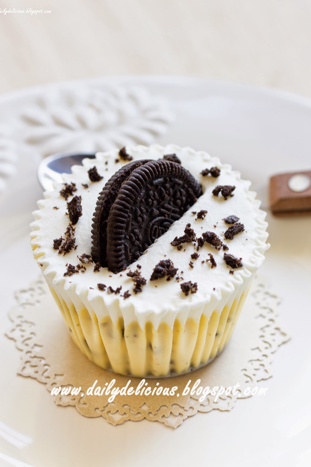 dailydelicious: Mini cookies and cream cheesecake