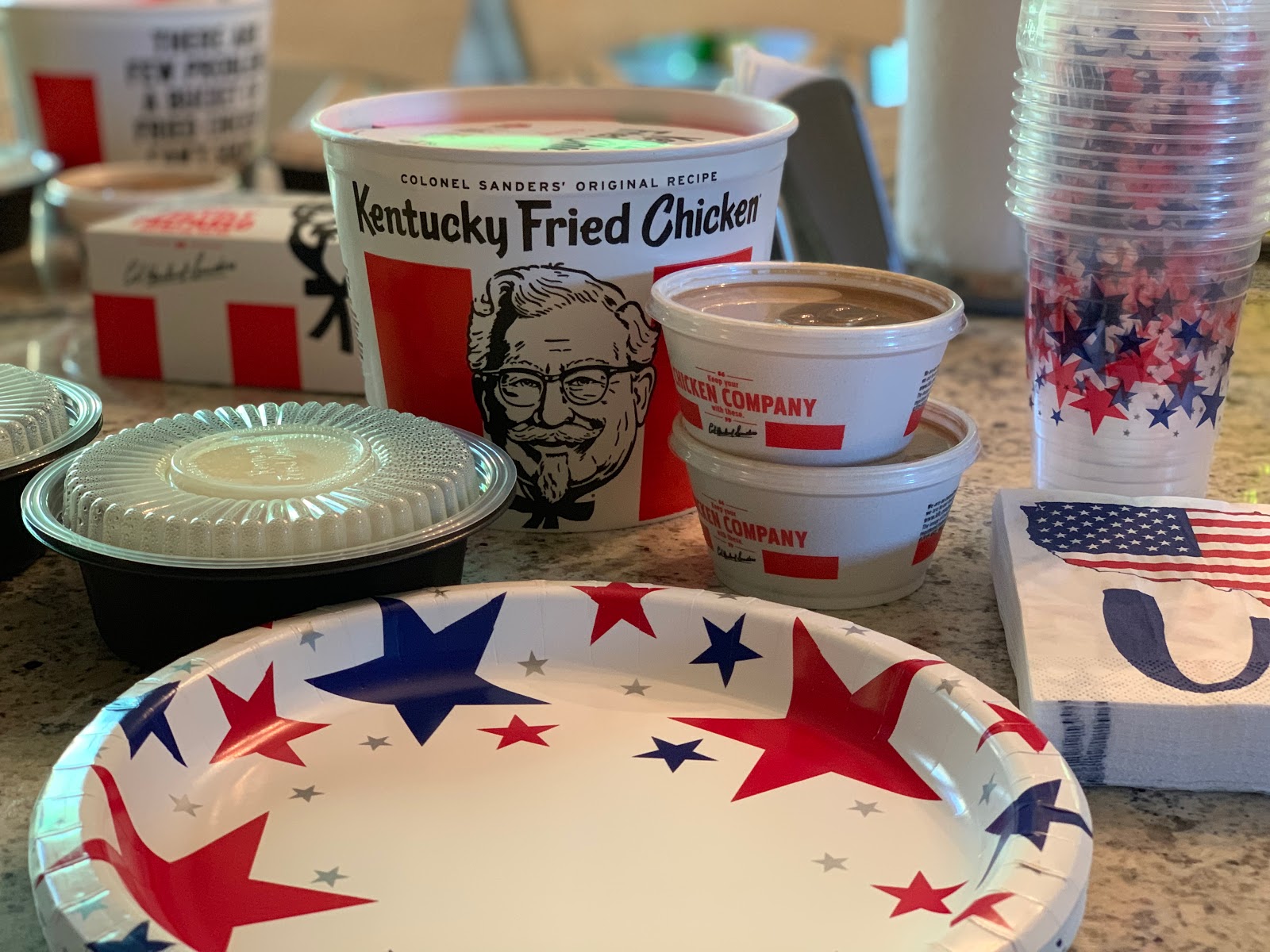 Afternoon Coffee And Evening Tea: KFC And A Super Simple Dessert