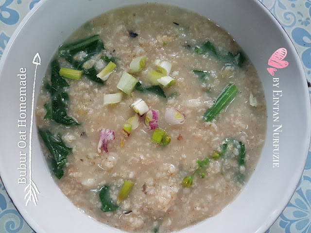 Resepi Bubur Oat Homemade