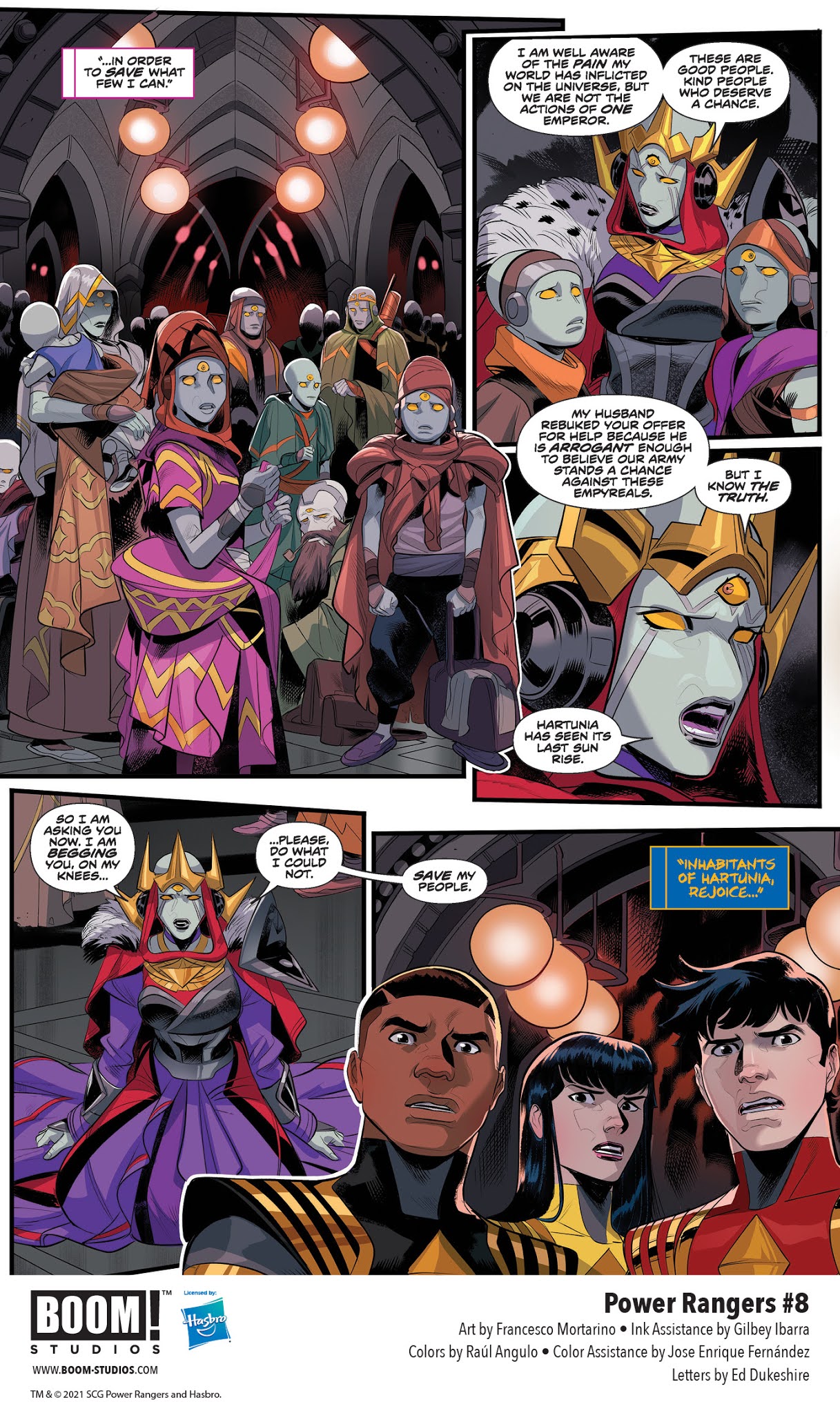 Omega Rangers enfrentam Empíreo em prévia de Power Rangers #8
