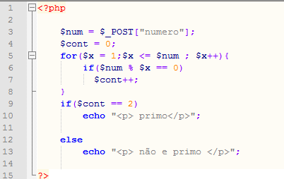 Algoritmo em PHP para calcular número primo passo a passo Ajuda em ...