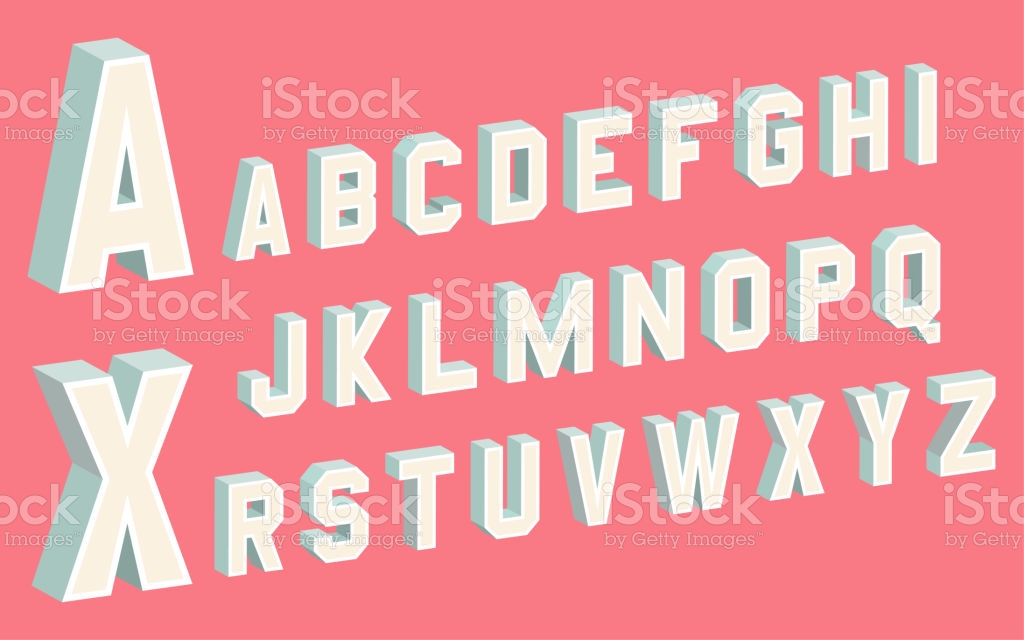 3D Block Letters - Formal Letter