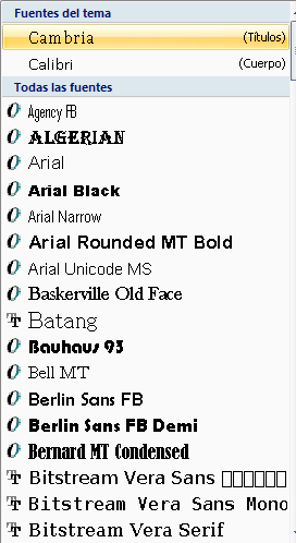 Informática.: Fuentes tipográficas.
