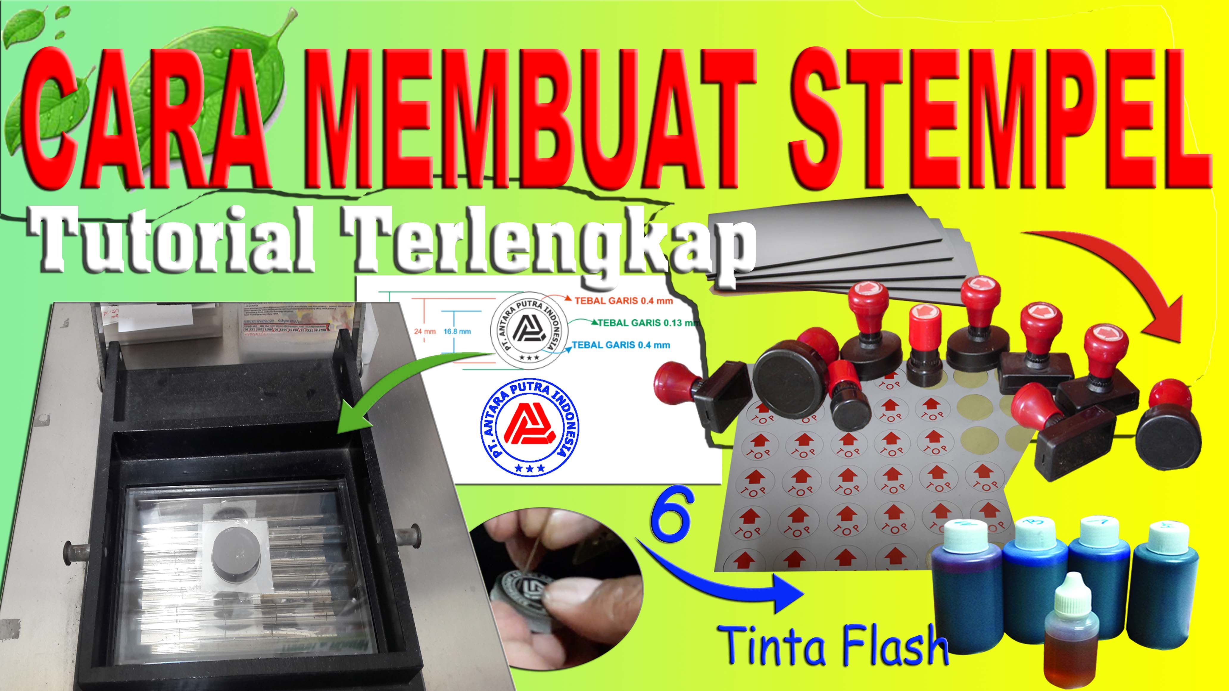Tutorial Cara membuat atau buka usaha stempel cepat