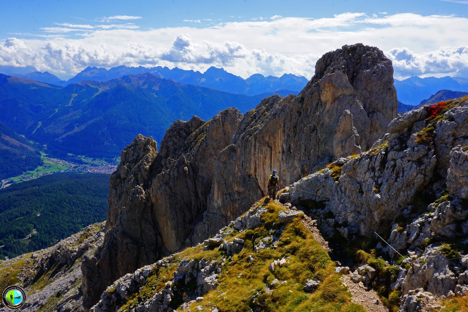 Canyoning - Caving: Via ferrata Massare, Rosengarden group, Dolomites