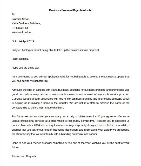 Business Tie Up Letter Format - Birthday Letter