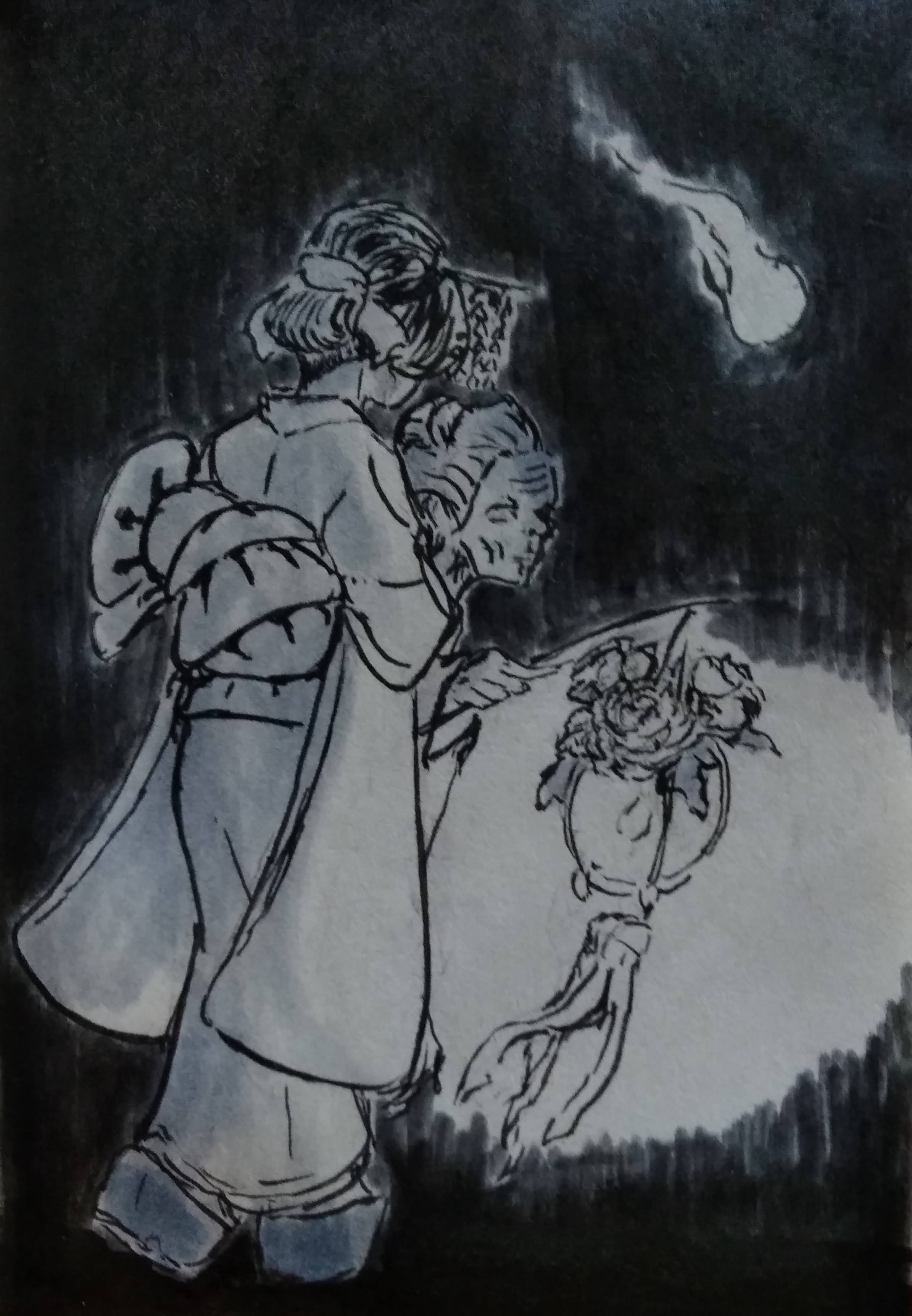 水天堂の落書き: お露、参る - Otsuyu go to