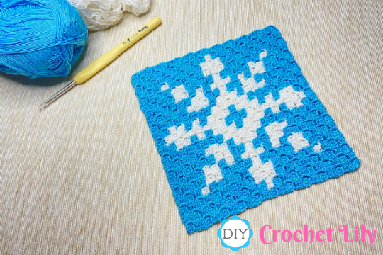 DIY Crochet Lily: [C2C Crochet] The Christmas Snowflake C2C crochet cup ...