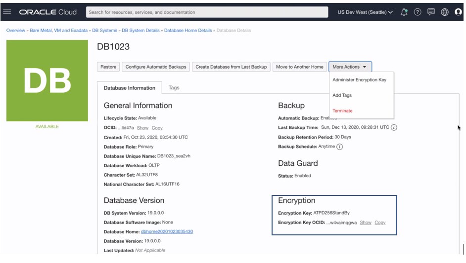 Announcing Customer-Managed Encryption Keys for Oracle Exadata Cloud ...