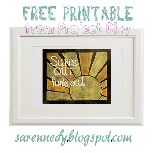 Project City: Indianapolis Edition: Sun's Out, Fun's Out: A Free Printable