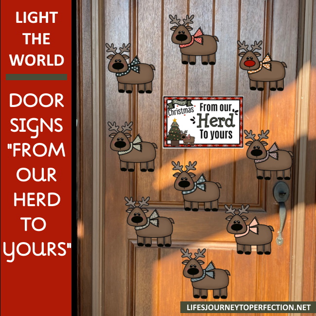 Life's Journey To Perfection: #LightTheWorld Door Decorations Nativity ...