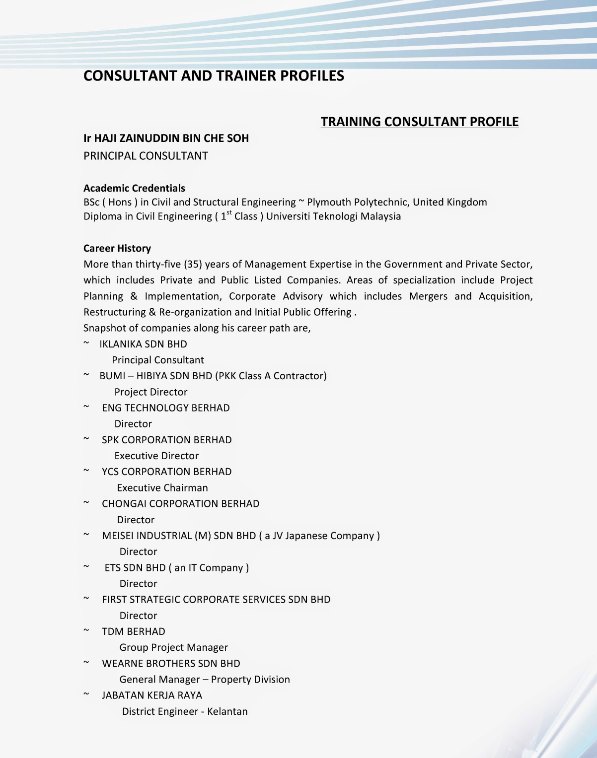 Training & Consultancy