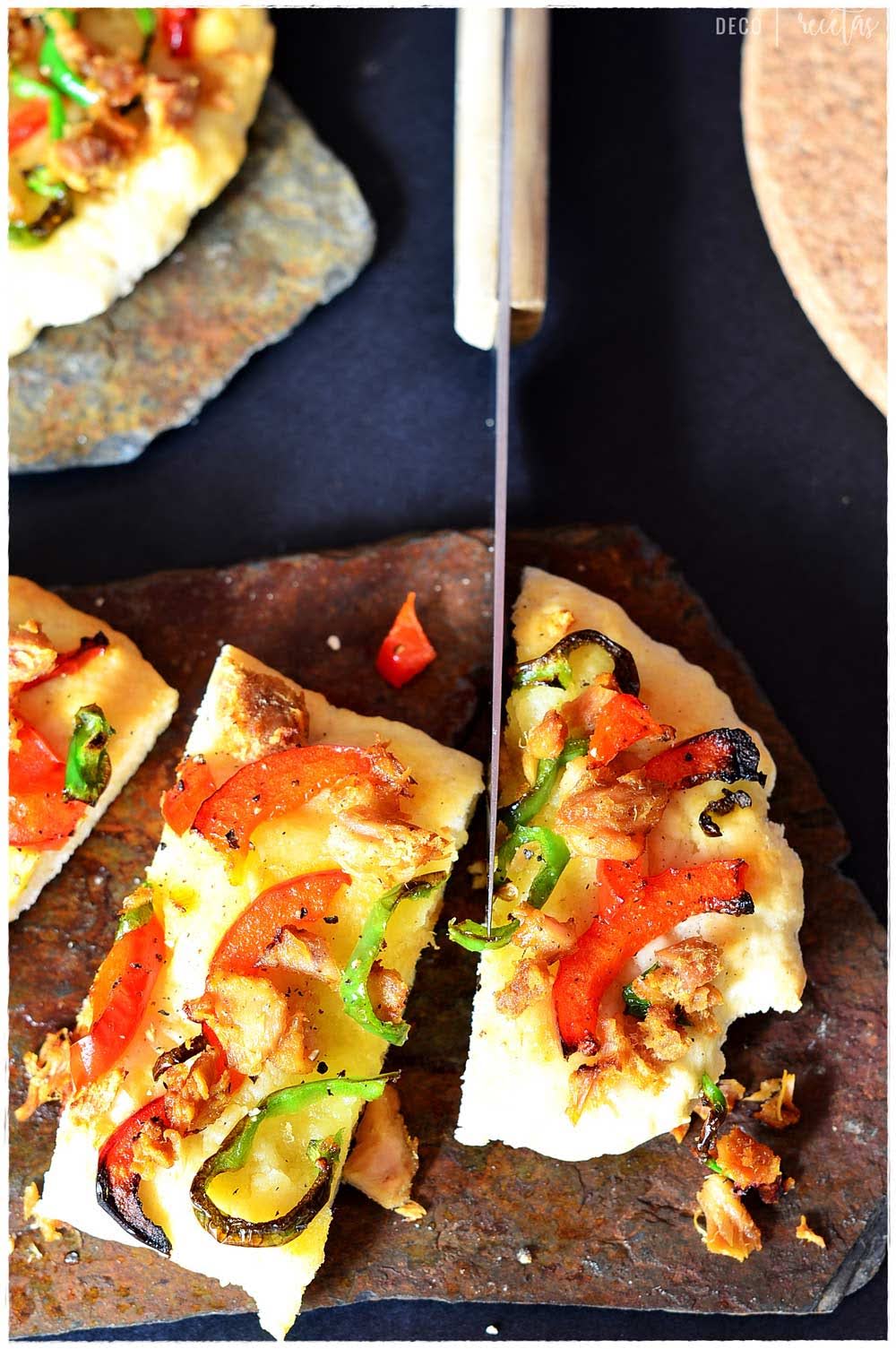 Coca de verduras al horno con atún | Coca comida valenciana | DECORECETAS