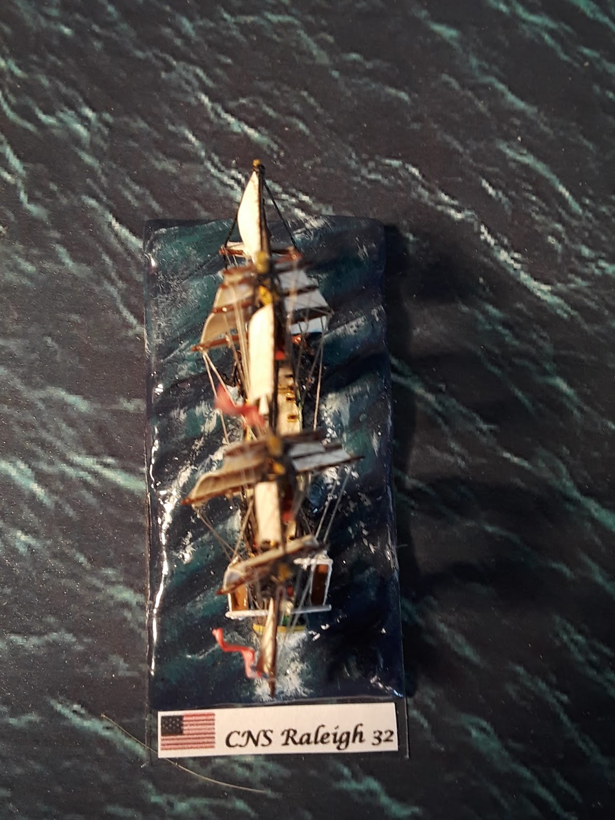 A Miniatures Hobby Room: Scratchbuilt Continental 32 Gun Frigate Raleigh