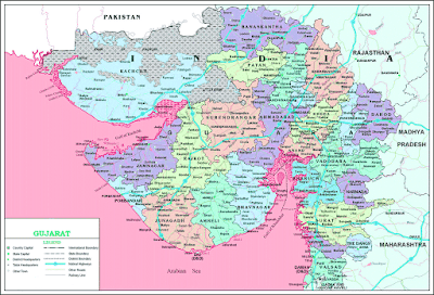 Download Gujarat, India, World Map pdf for Free