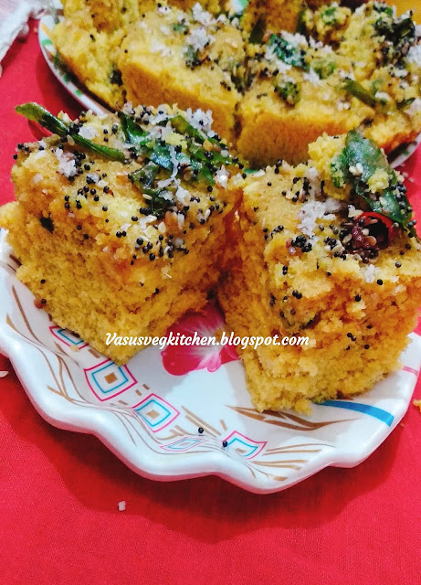 Vasusvegkitchen: Gujarati Instant Khaman , how to prepare instant ...