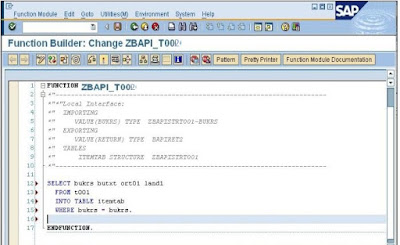 How to Create BAPI in SAP ABAP