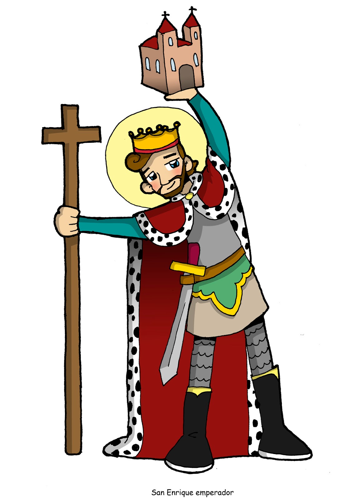 Dibujos para catequesis: SAN ENRIQUE EMPERADOR