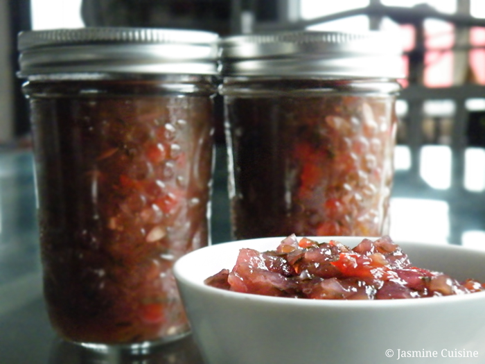 Relish de concombres - Jasmine Cuisine