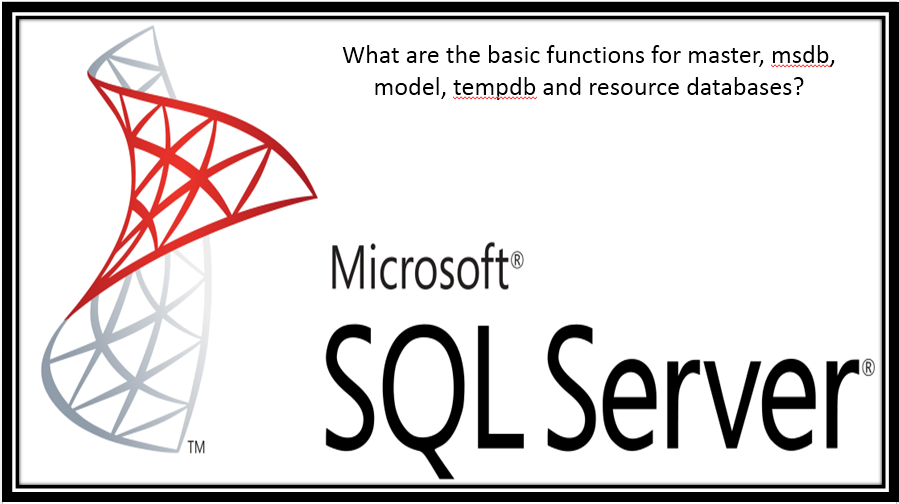 What are the basic functions for master, msdb, model, tempdb and ...