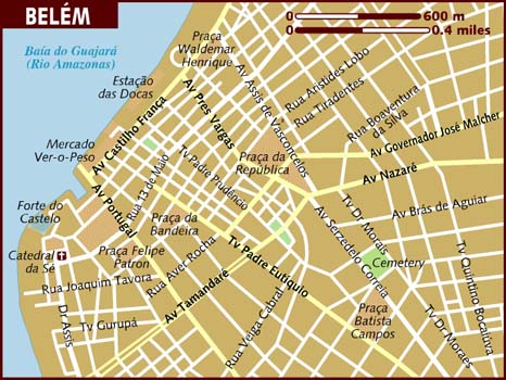 Belem Mapa da Cidade | Mapa Regional da Região de Portugal Brasil