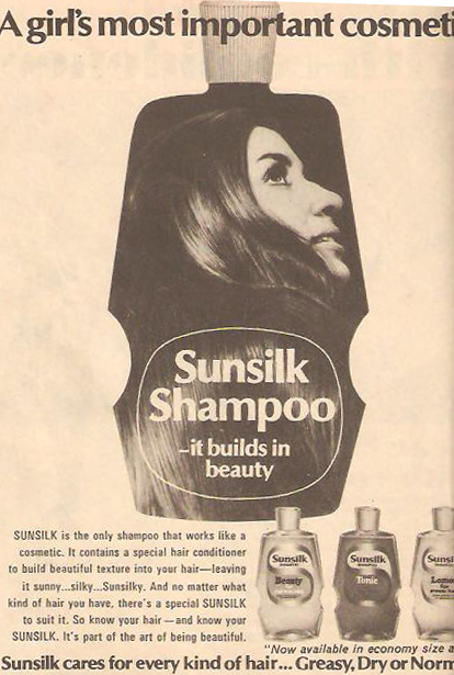 The Vintage Advertisement of Sunsilk Shampoo - Classic Indian ...
