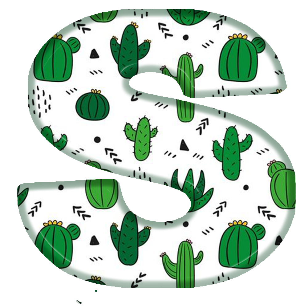 Sussurro de Amor: Alfabeto Cactus