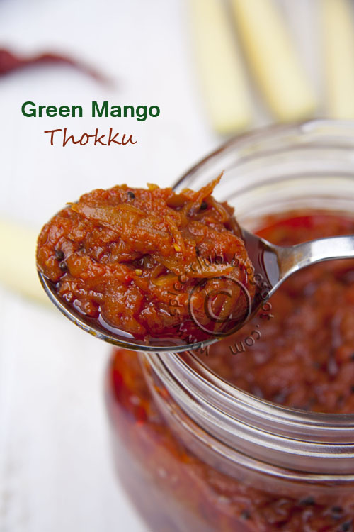 Green mango Thokku