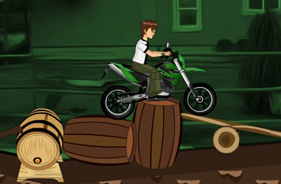 My Flash Game List: Ben 10 Bike Riding (少年骇客特技摩托)
