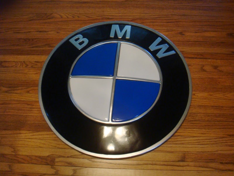 The Tinkers Workshop: Large BMW Logo Sign