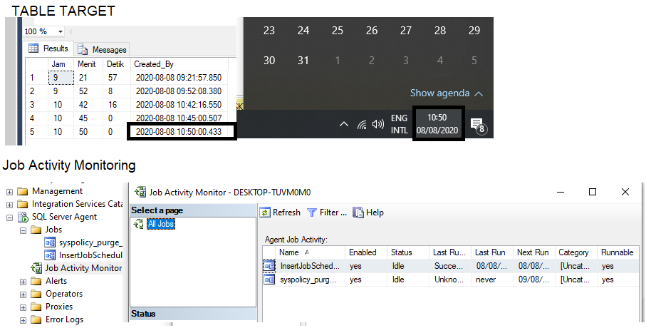 Job Schedule Pada SQL Server Dengan SSMS dan Query - AGUNG TUTORIAL