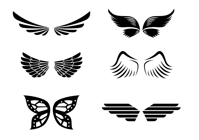 Download Kumpulan Vektor Sayap Format AI - Masvian