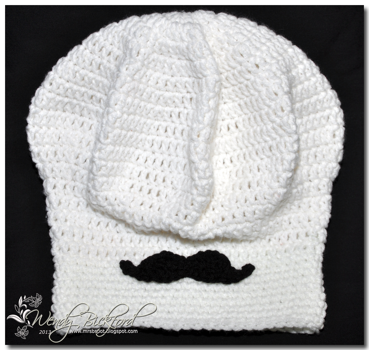 I'm Happy Wen: Crochet Chef's Hat with Mustache!