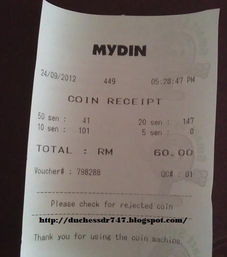 Life is full of hypotheses: Coin Deposit Machine - Mydin Smart Syiling