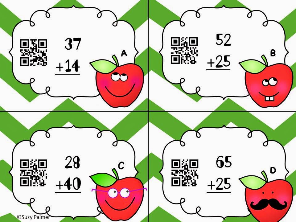 On the Go Teacher Mama: Apple Addition Freebie