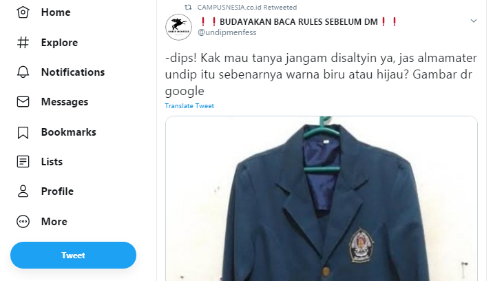 Memecahkan Misteri Warna Jas Almamater Undip, Biru atau Hijau Tua ...