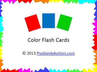 Positively Autism: New Free Printables: Color and Number Flashcards
