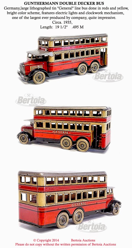 Old Antique Toys: A Quartet of Gunthermann Busses