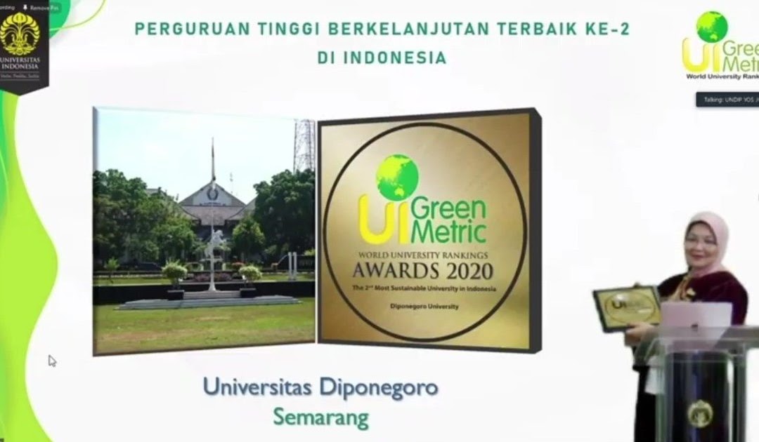 Undip Raih Peringkat ke-2 Kampus Berkelanjutan versi UI GreenMetric ...