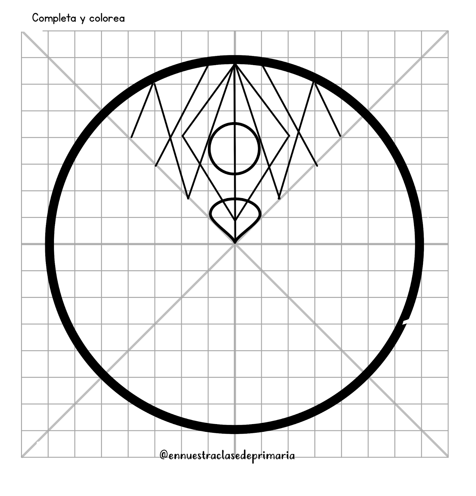 En nuestra clase de Primaria: COMPLETA EL MANDALA (FREE)
