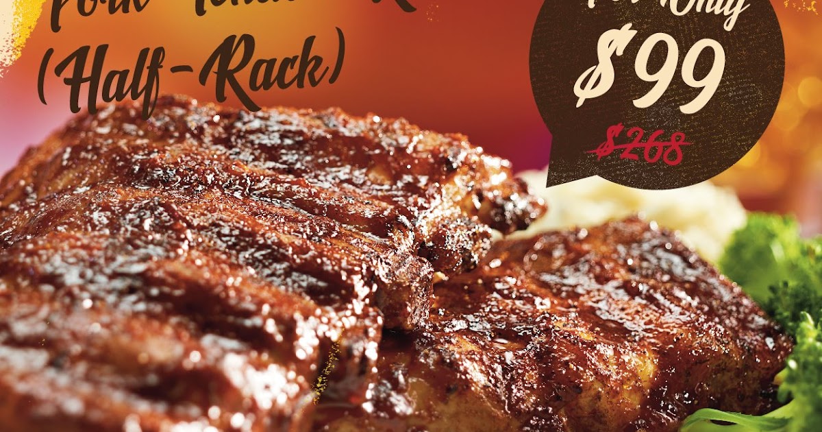 Ruby Tuesday：Fork-Tender Ribs (Half-rack) $99（6-30/3） ( Jetso Club 著數俱樂部 )