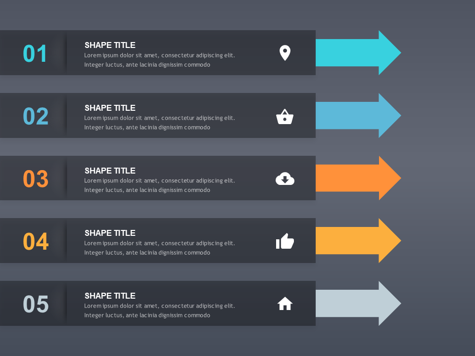 List Process Arrow PowerPoint Templates - PowerPoint Free