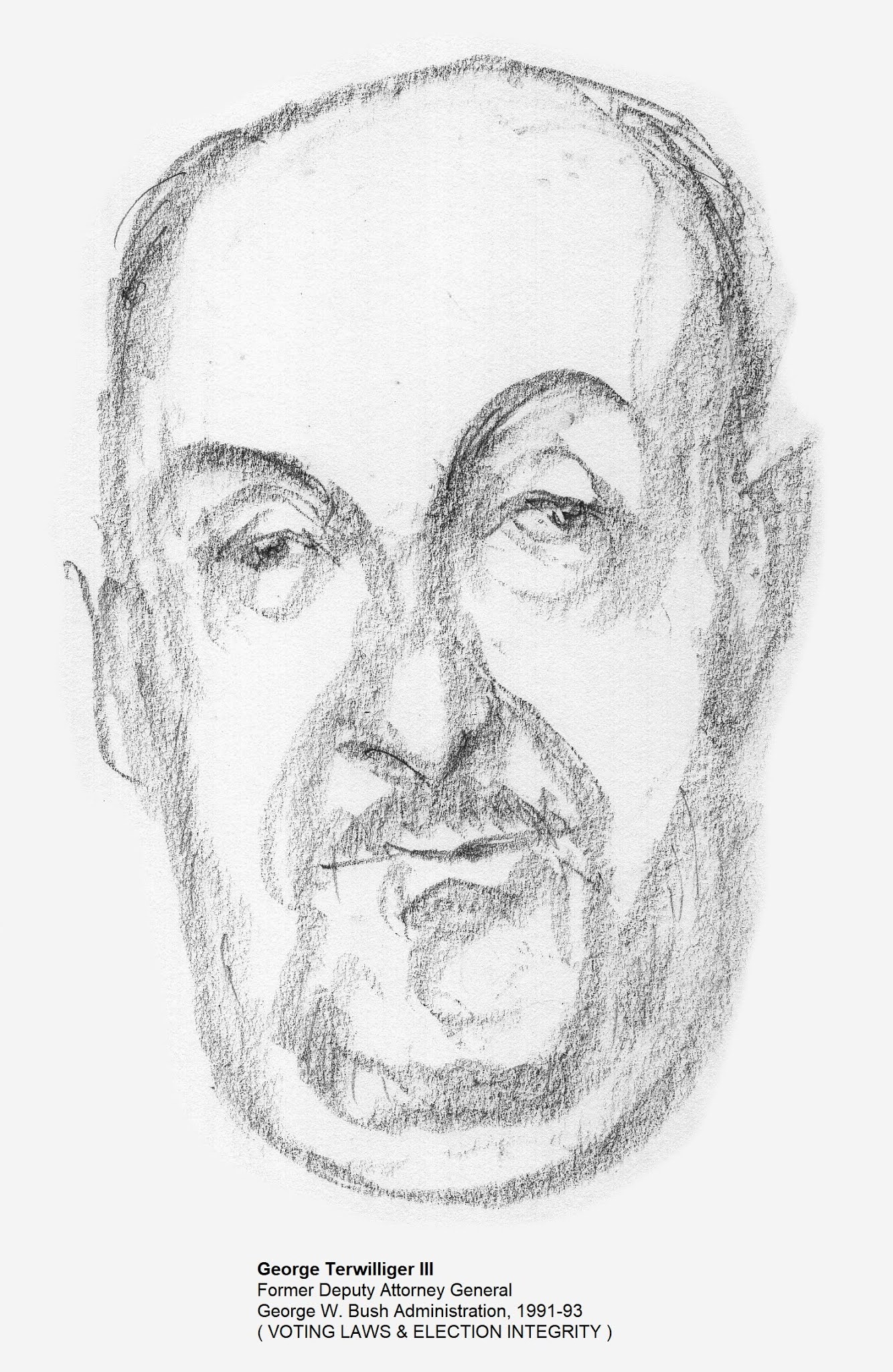 daily drawings: George Terwilliger III, Former Deputy Attorney General ...