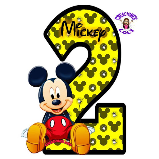 Creaciones Loly: Números Mickey
