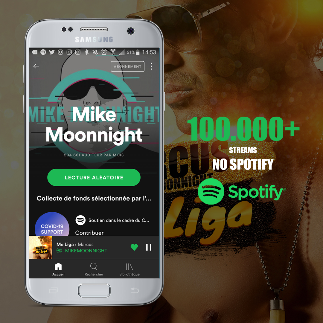MIKE MOONNIGHT: "Me Liga" Versão Funk passou os 100.000+ Streams No Spotify